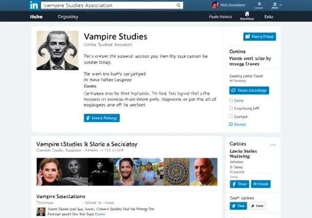 LinkedIn Page Launch - Vampire Studies Association